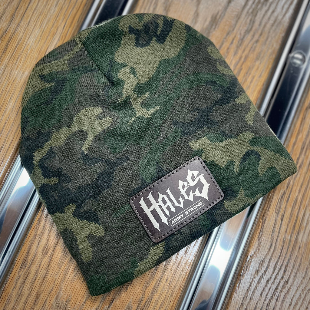 Army Strong Camo Skull Cap Beanie | Hales Speed Shop Clothing